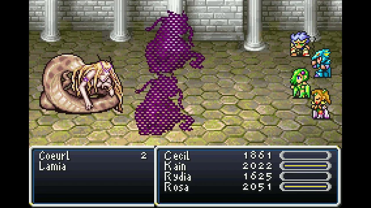 Final Fantasy IV Advance - Castle of Eblan - Coeurls & Lamia
