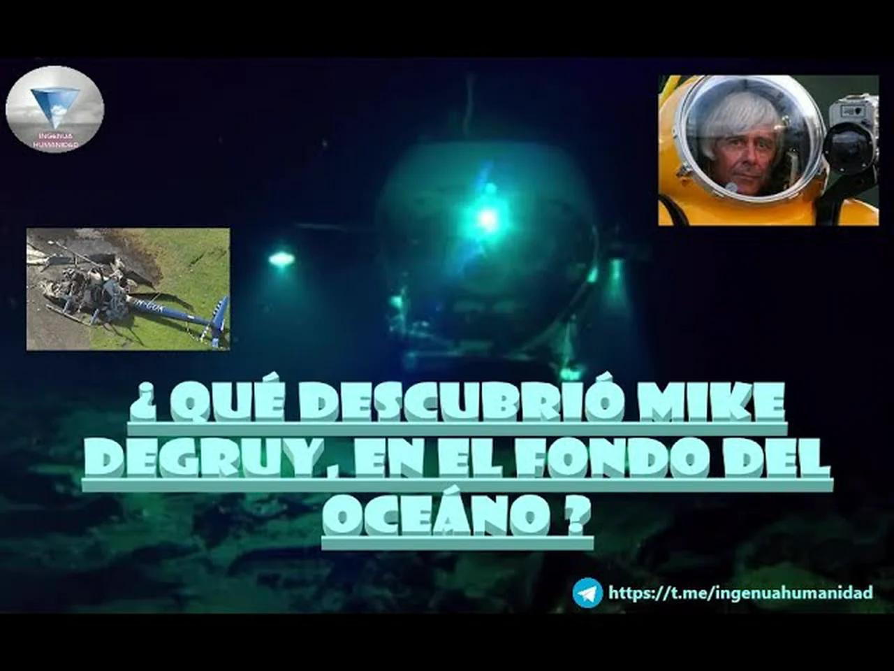 ¿Qué descubrió Mike DeGruy, en el fondo del océano?