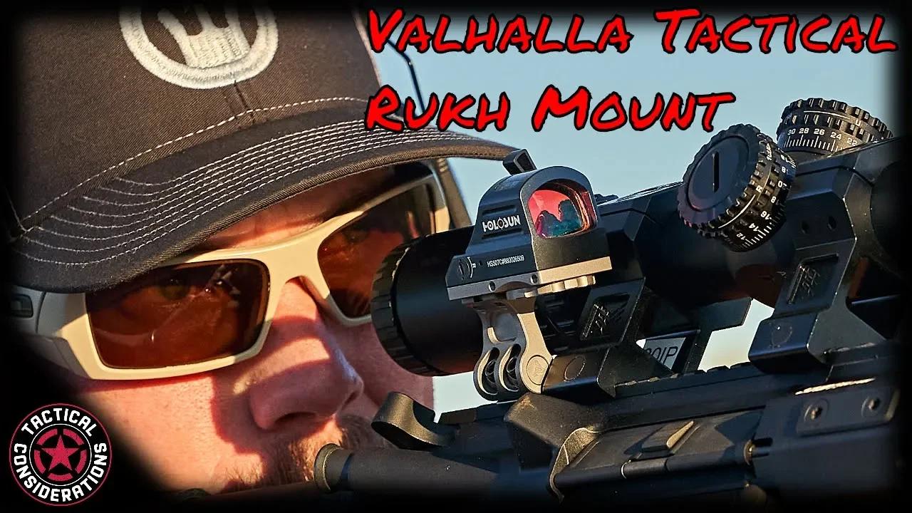 Valhalla Rukh Titanium Red Dot Offset Mount For Your LPVO Rig