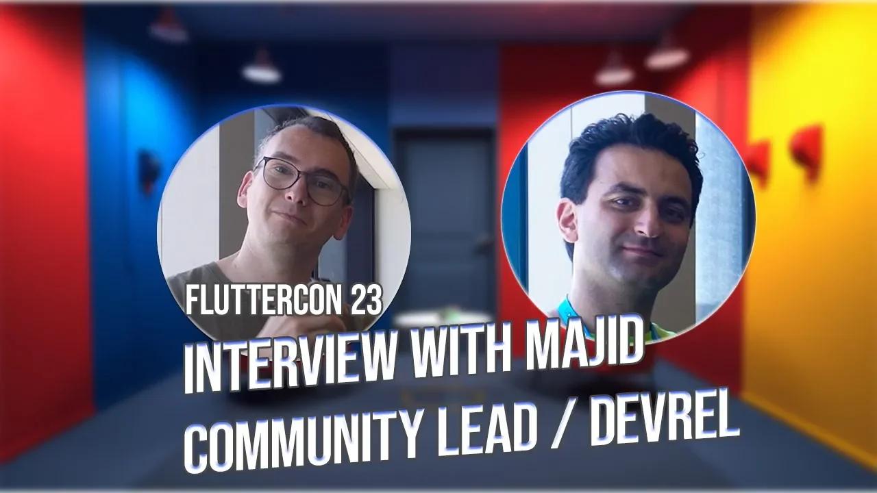 Interview with Majid - Fluttercon 2023 - Invertase DevRel