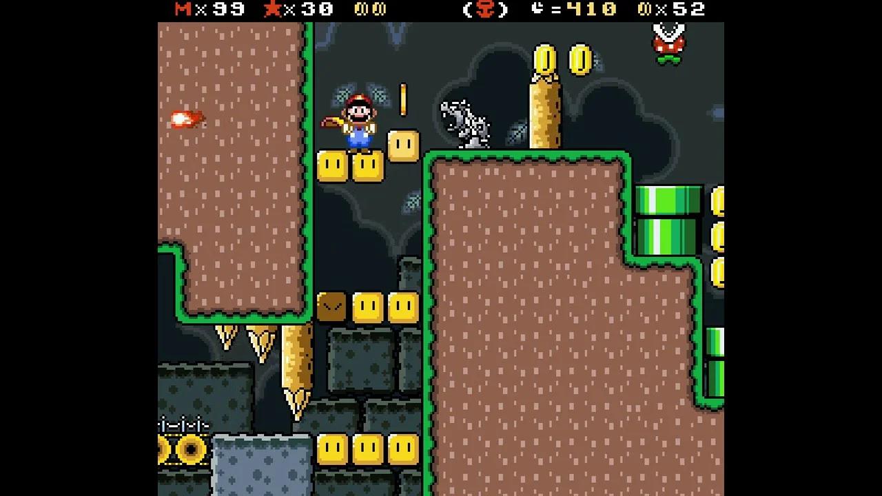 Super Mario World: The Princess Rescue - Grinder Attack Ruins