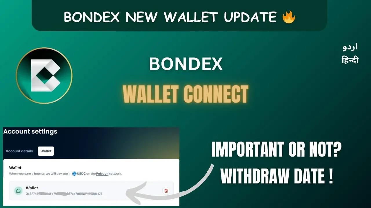 Bondex Wallet Connect Update | How To Connect Wallet With Bondex Account | Bondex Withdraw