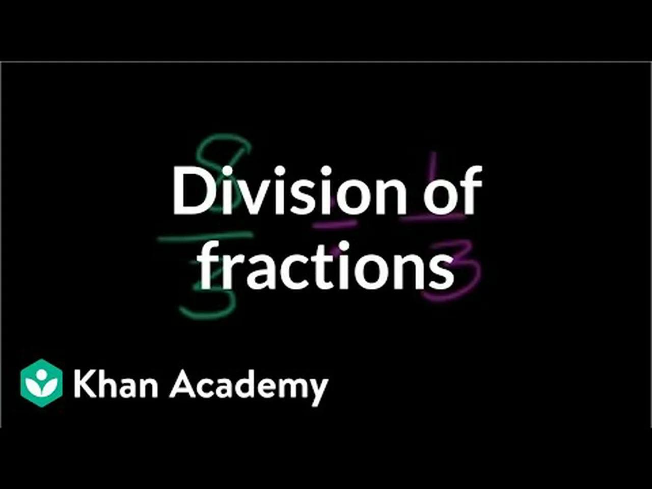 Understanding division of fractions | Fractions | Pre-Algebra | Khan ...
