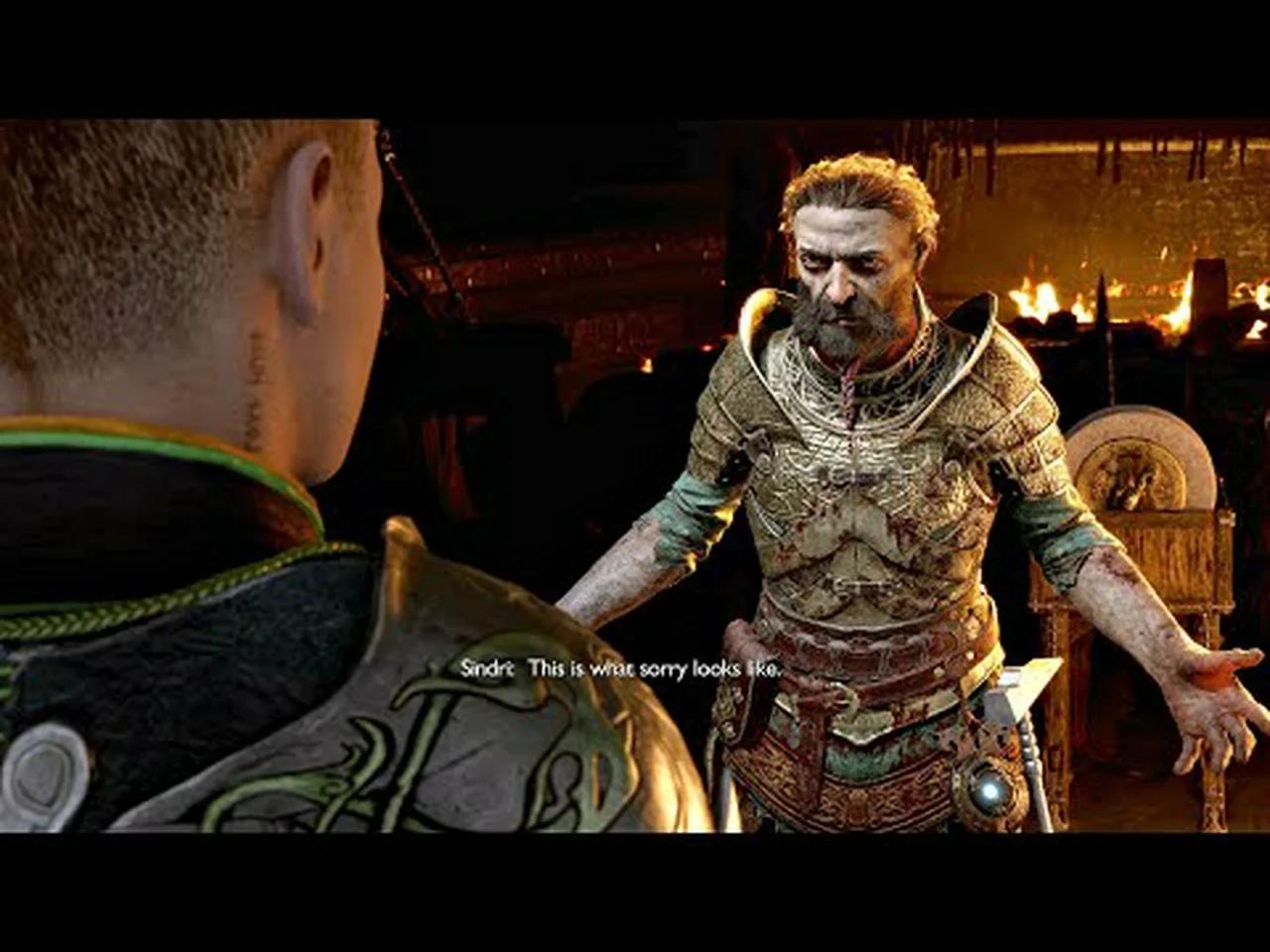 Sindri Insults Atreus For Brok's Death Scene - God of War 5 Ragnarok ...