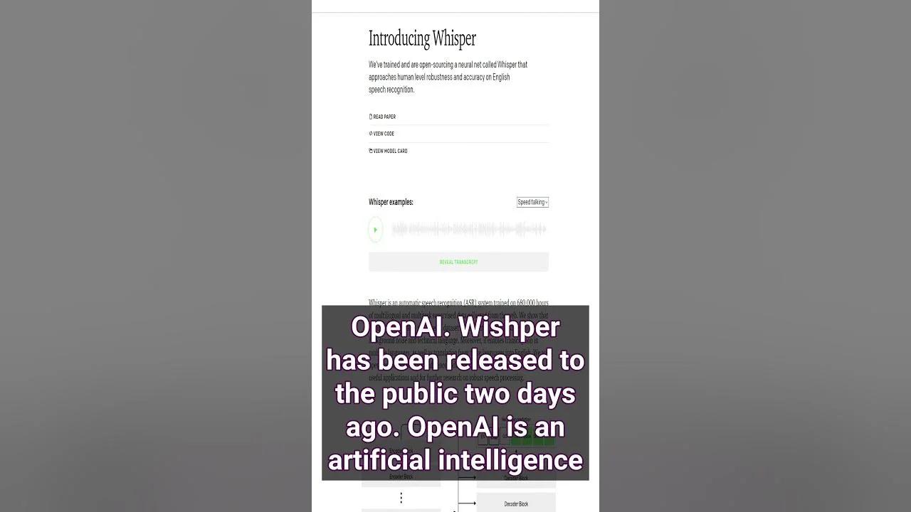 Unlock Free Speech-to-Text Magic on Windows: Meet OpenAI's Whisper! #short #shorts #whisper