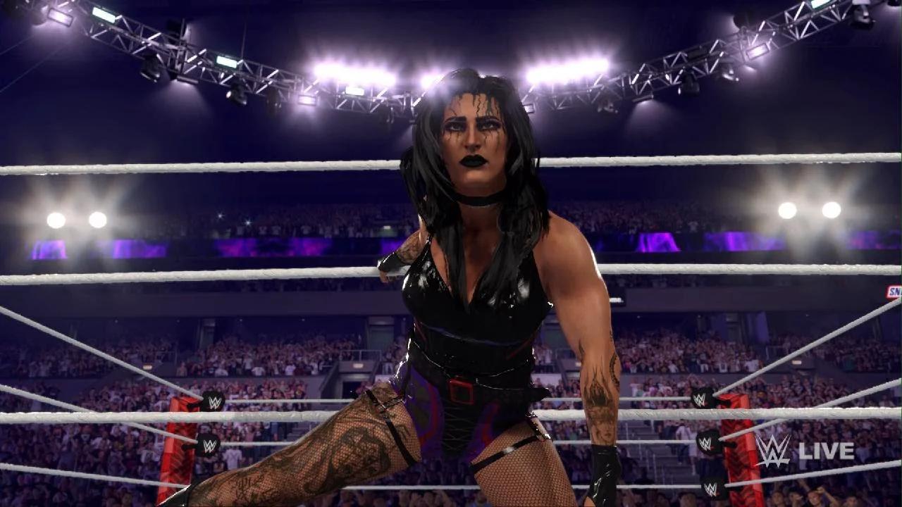 WWE 2K24 - Tiffany Stratton VS Bianca BelAir VS Rhea Ripley