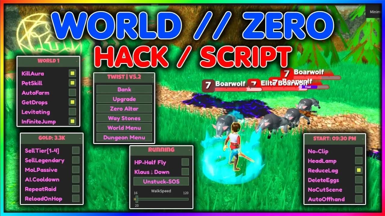 Roblox World // Zero Script - Hack 🔥 AUTO FARM | KILL AURA + God Mode & MORE | *PASTEBIN 2023*
