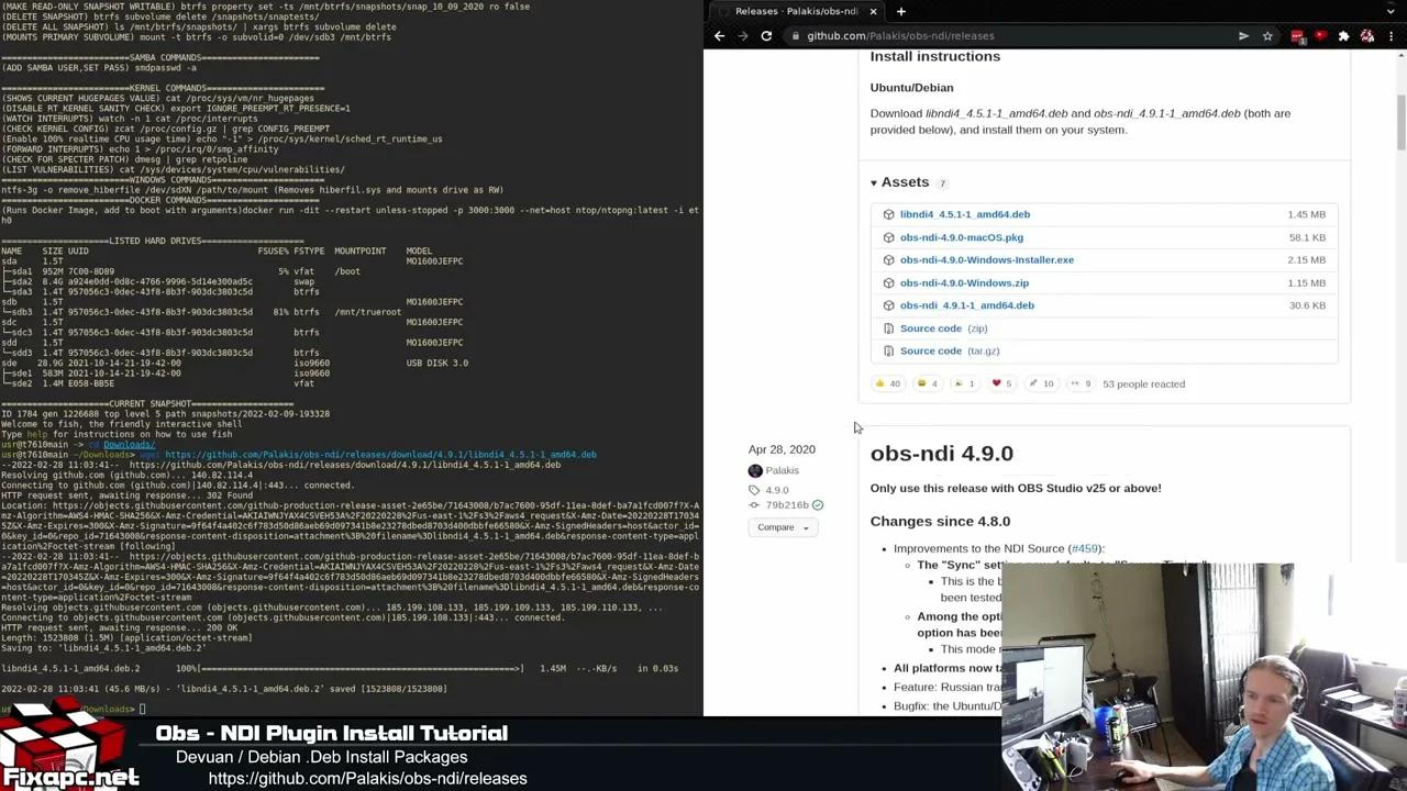 Installing OBS NDI Plugin On Debian / Devuan in 1 Minute