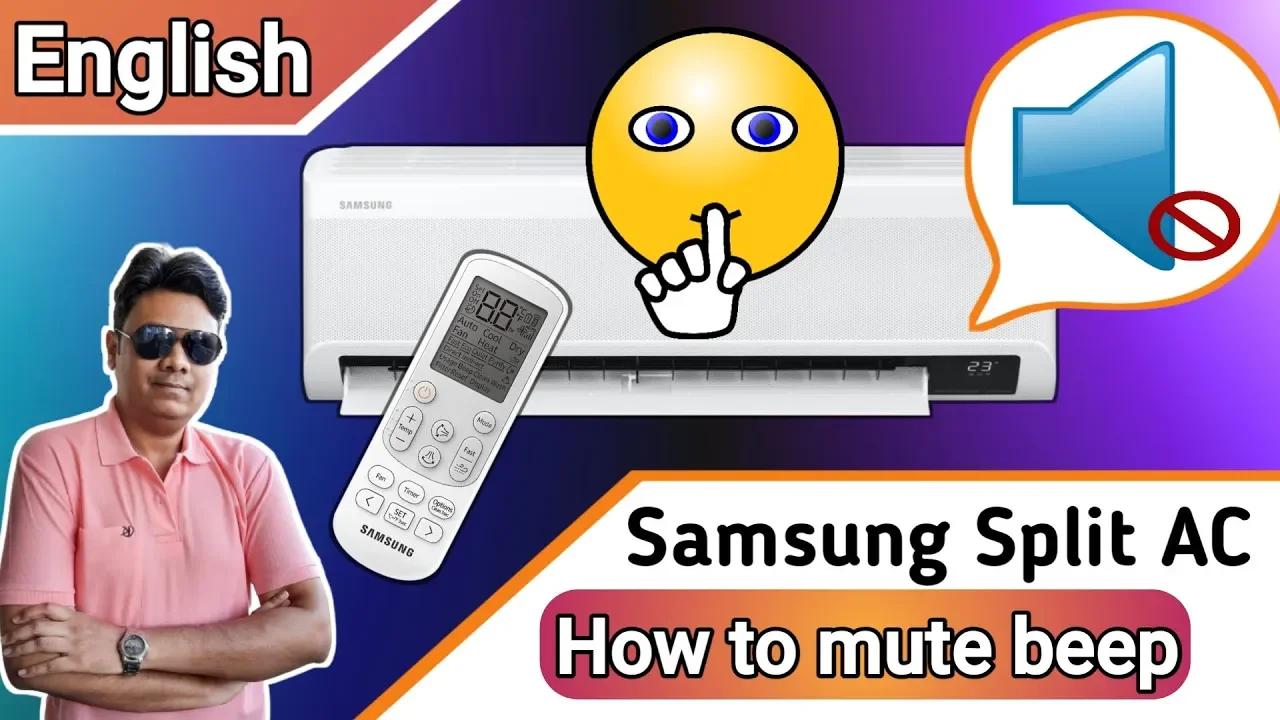 [Eng] How to mute Beep, Enable Silent Mode | Samsung Split & WindFree ...