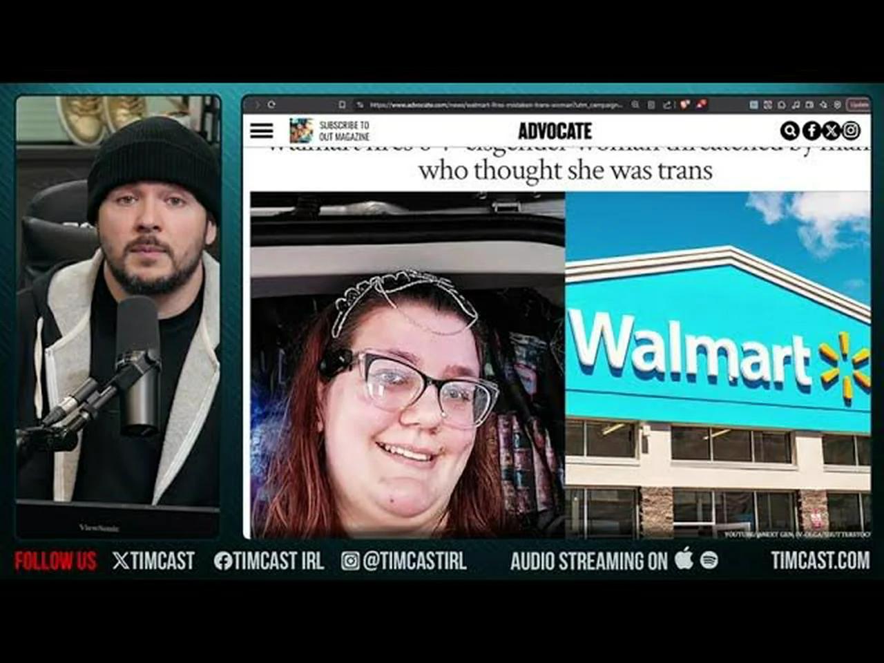 Dude THREATENS Woman In Bathroom Thinking Shes Trans Walmart FIRES HER