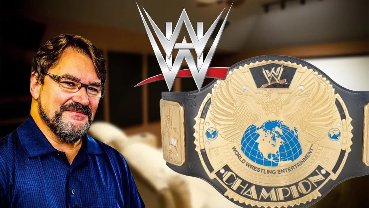 Tony Schiavone shoots on Conrad Thompson's new title belt