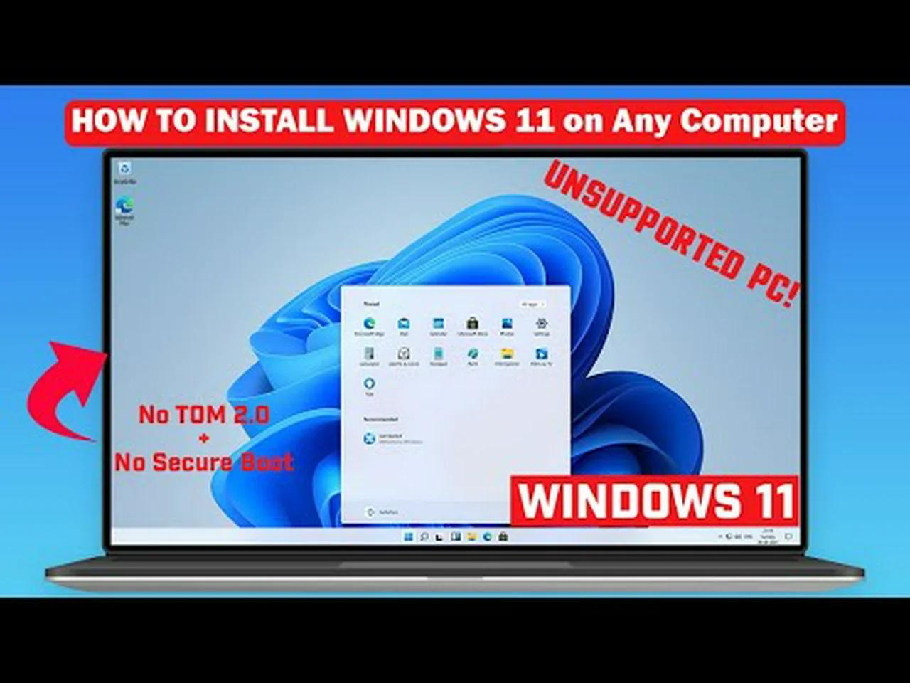 How to Install Windows 11 on Any PC [Windows 11 For Unsupported Devices]