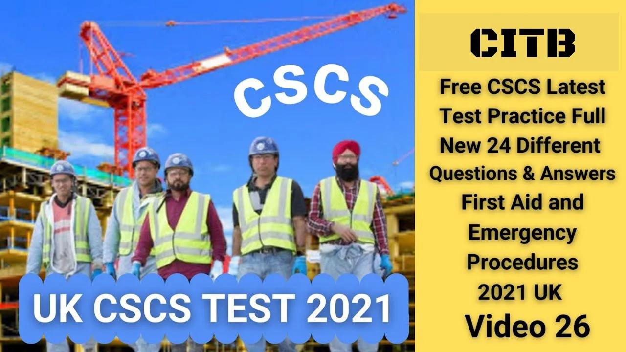 Free CSCS Test Practice 24 Different Questions & Answers 2021 UK First ...