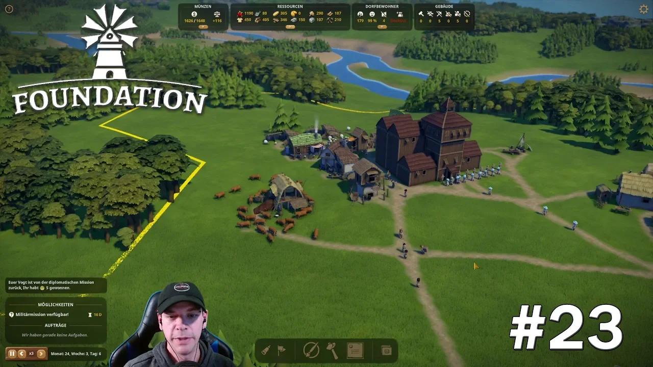 Foundation Deutsch #23 Milchhof & Käserei steht wieder [Lets Play Gameplay]