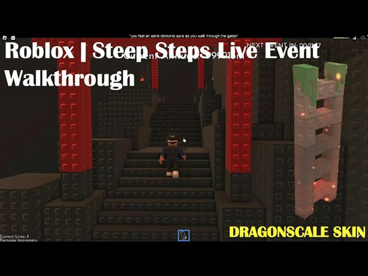 Roblox | Steep Steps Live Event Walkthrough (Dragonscale Ladder)