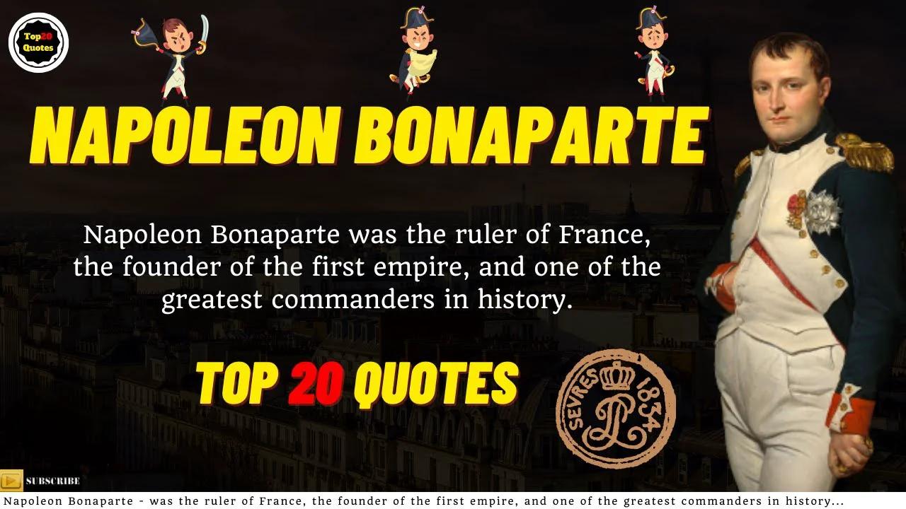Napoleon Bonaparte best quotes on health success and life