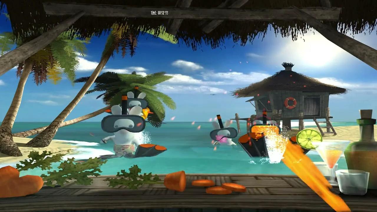 Bunnies are addicted to carrot juice | Rayman: Raving Rabbids ...