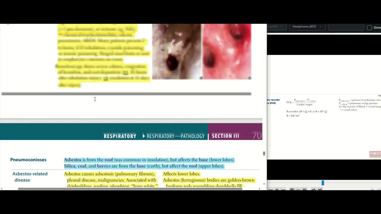 First Aid Step 1 Respiratory Physiology part 3