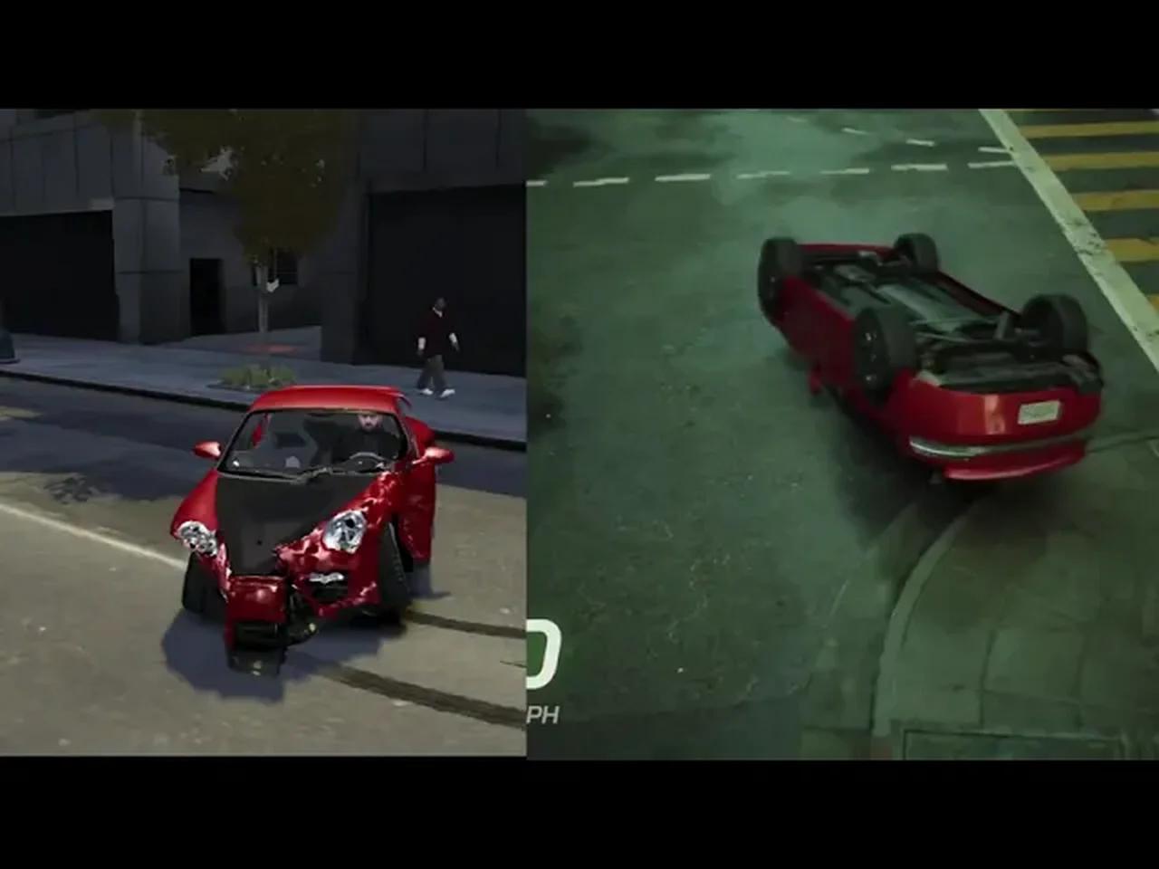 The Matrix Awakens vs GTA IV - Comparison Crash Physics on Unreal ...