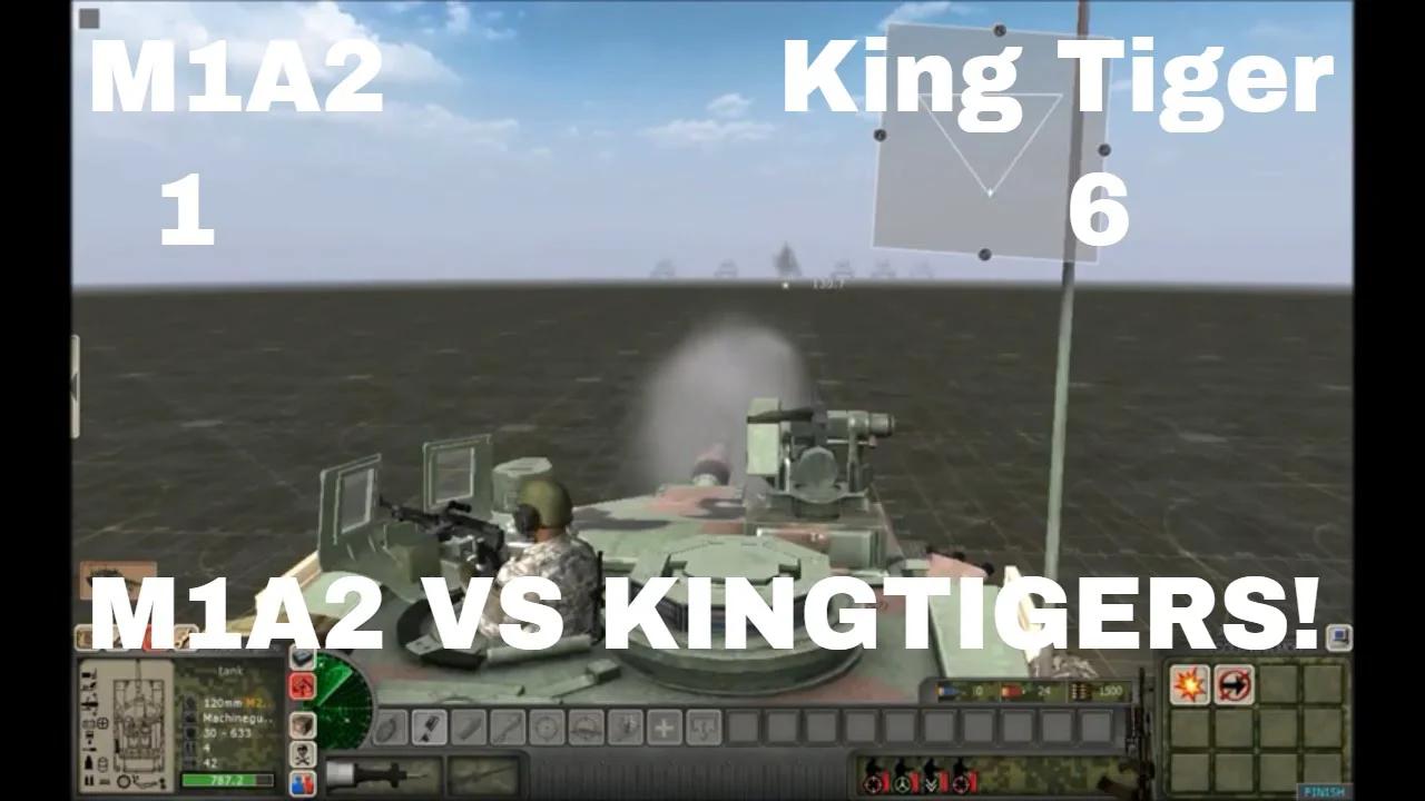M1A2 vs 6 Kingtigers! - MOWAS Editor Battles - Cold War Mod