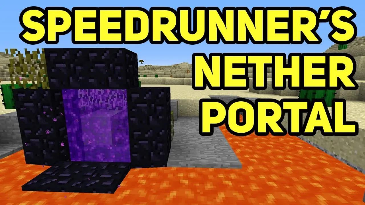 Minecraft Speedrunning Nether Portal Tutorial