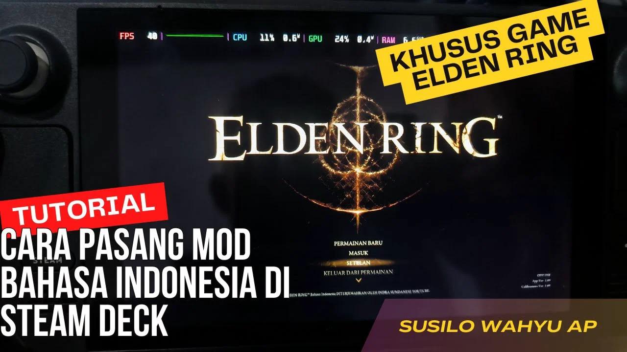 Tutorial Main Game Tani Eldenring dan MODnya di Steam Deck