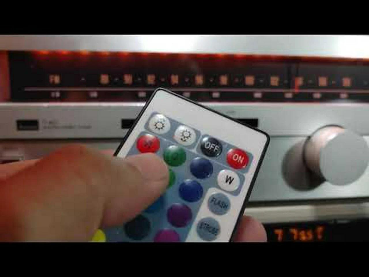 SANSUI T-60 - old vintage analog HiFi stereo AM/FM tuner w backlit LED modification