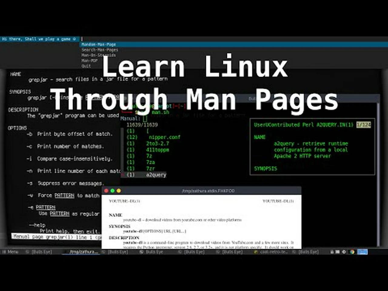Learn Linux Through Man Pages