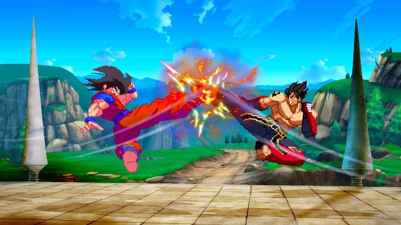 Goku Vs Jin Kazama - TEKKEN X Dragon Ball Z - Epic Sprite Battle ...