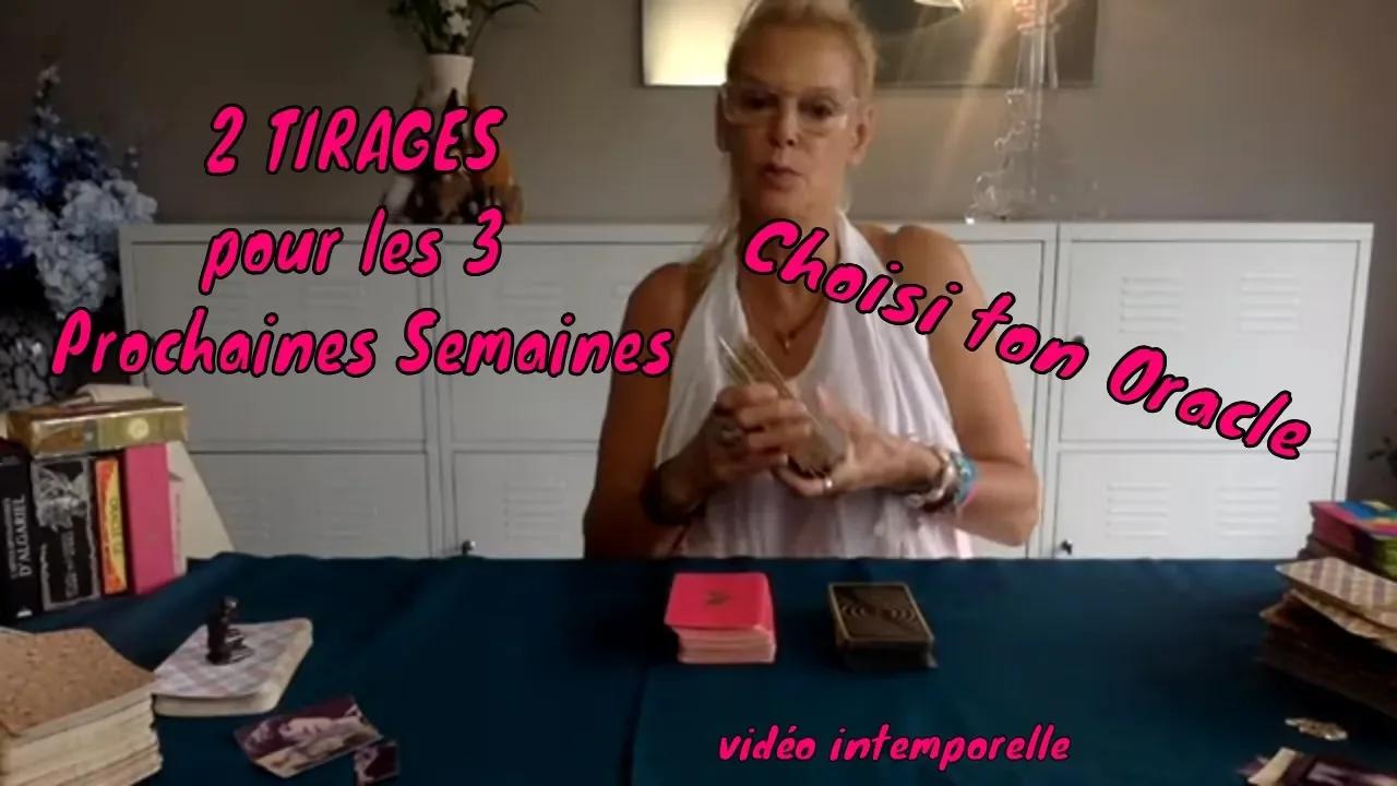 TIRAGES POUR LES 3 PROCHAINES SEMAINES... 🔮 ️🍀 2 Oracles, 2 Choix #oracledeso #solveig