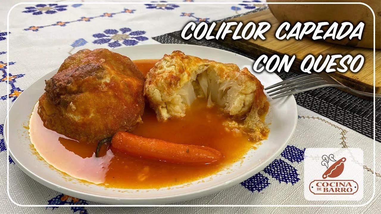 Coliflor Capeada Con QUESO tradicional de la cocina rústica. LA COCINA ...