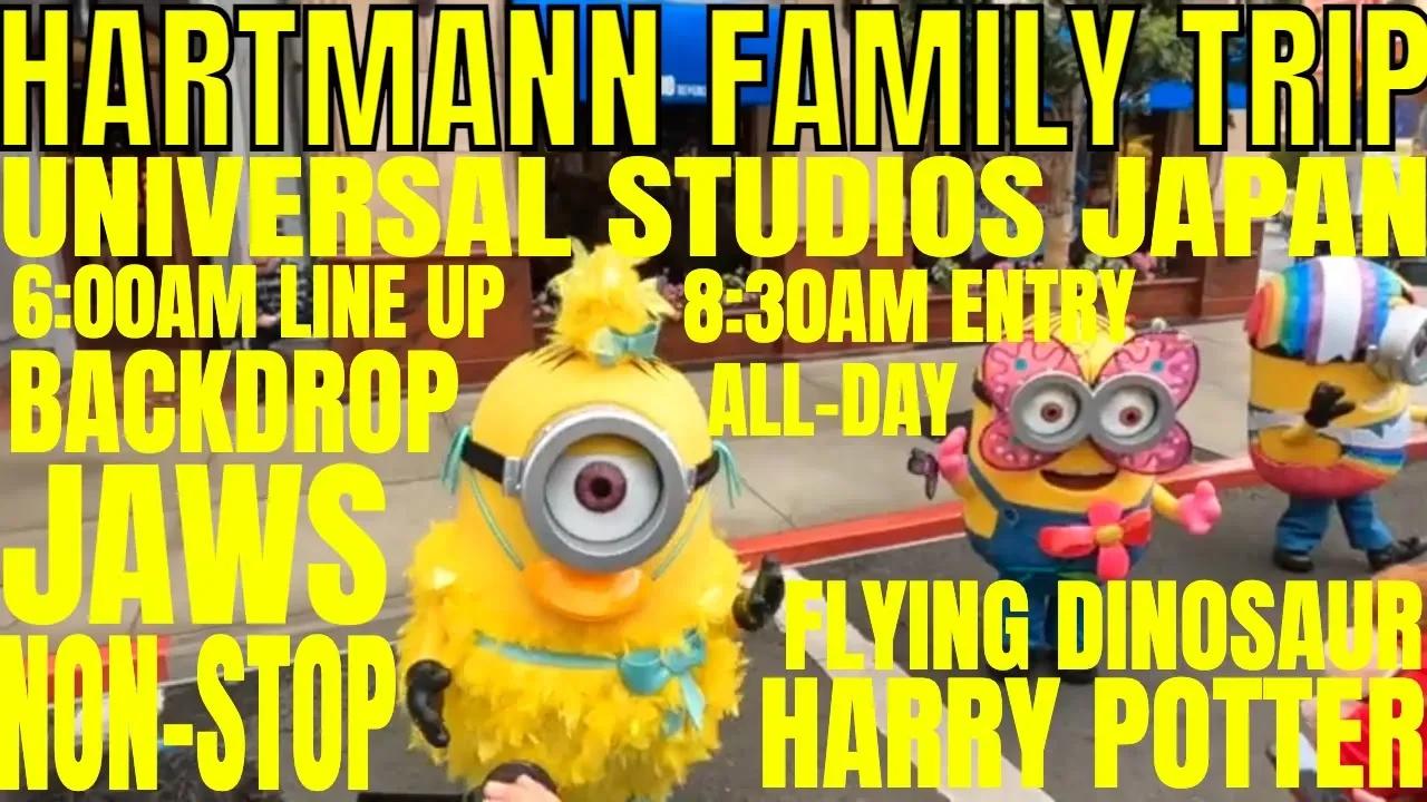 Hartmann Family Trip - USJ full day lots of rides - #universalstudiojapan