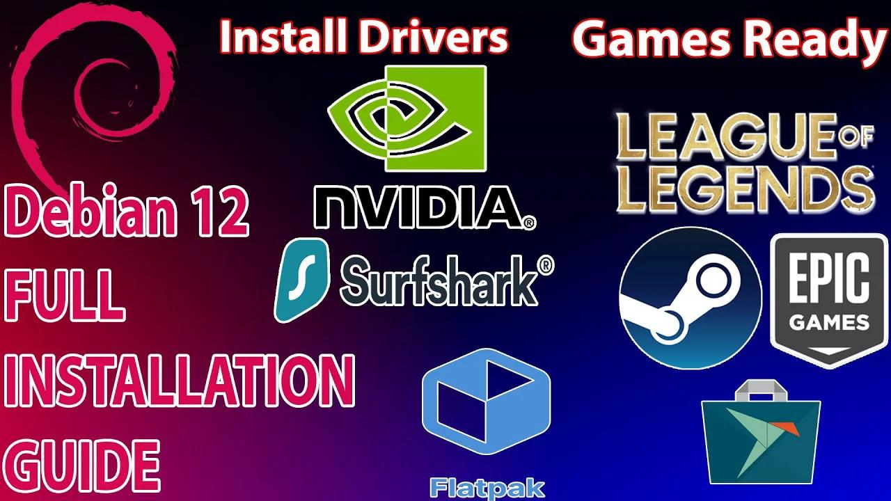 Complete Guide: How to Install Debian 12 with Graphics Card, Steam, LOL ... Complete Guide: How to Install Debian 12 with Graphics Card, Steam, LOL ...