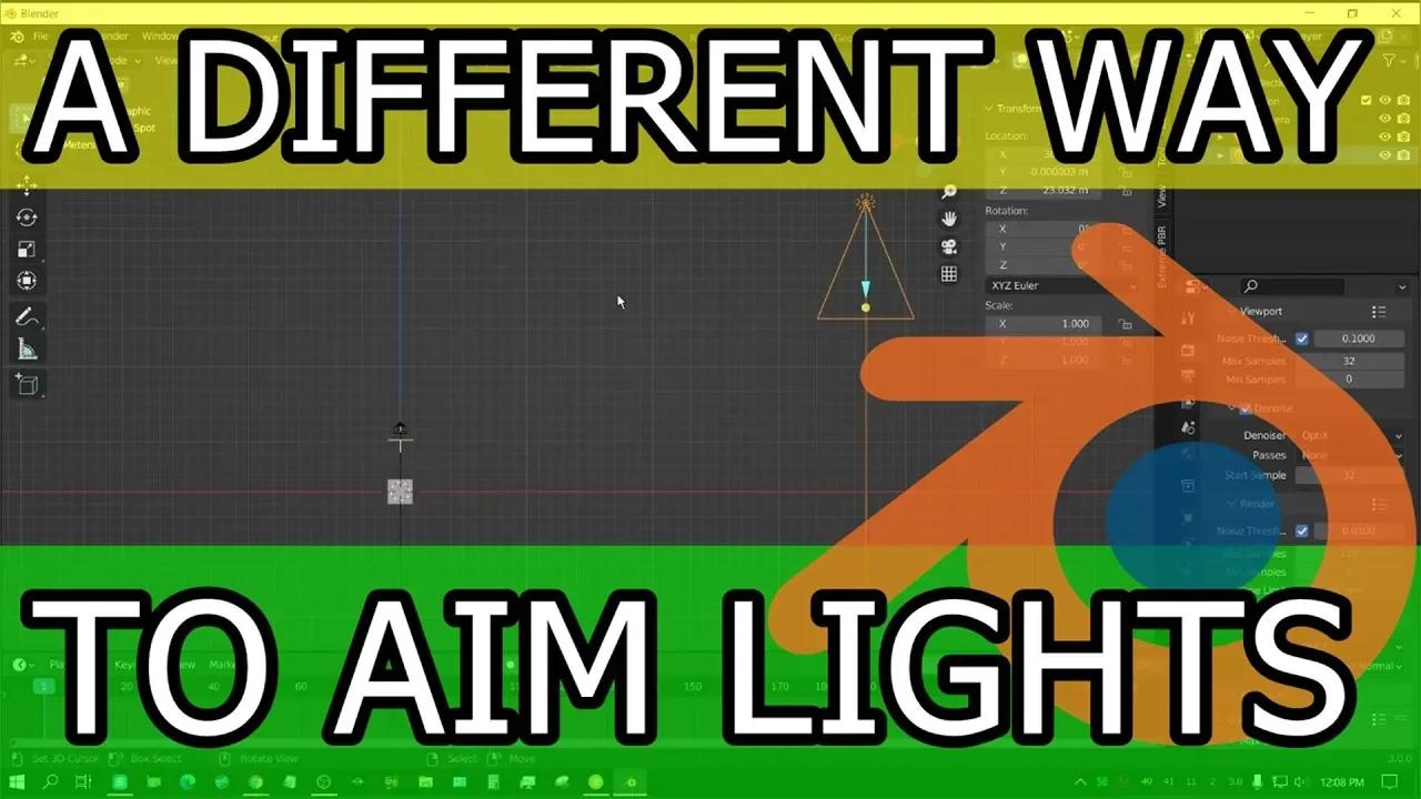 A Different Way To Aim Lights In Blender