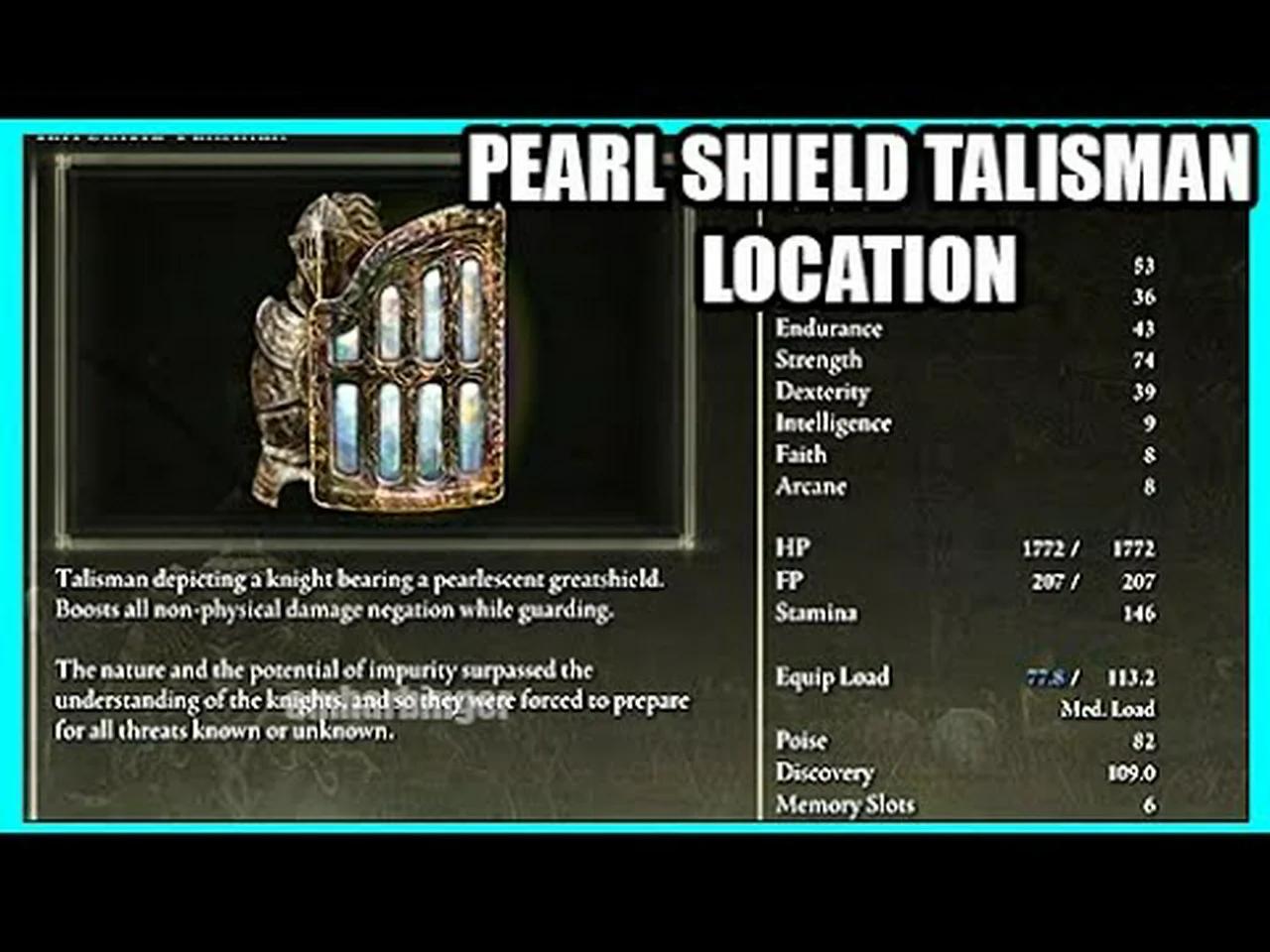 Elden Ring DLC Pearl Shield Talisman Location