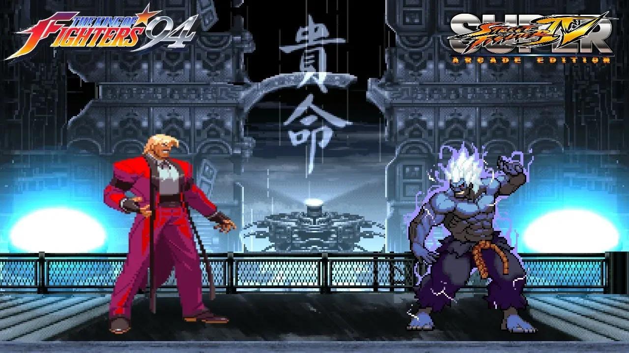 Oni Vs Rugal Bernstein - Epic Boss Battle [Street Fighter X The King Of Fighters][USF4 X KOF94]