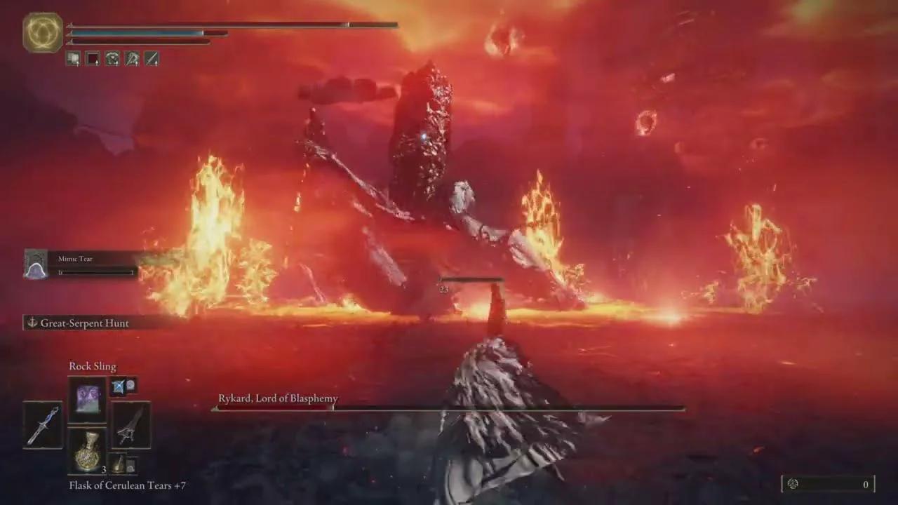 God-Devouring Serpent / Rykard Lord of Blasphemy / lv100 Rock Sling ...