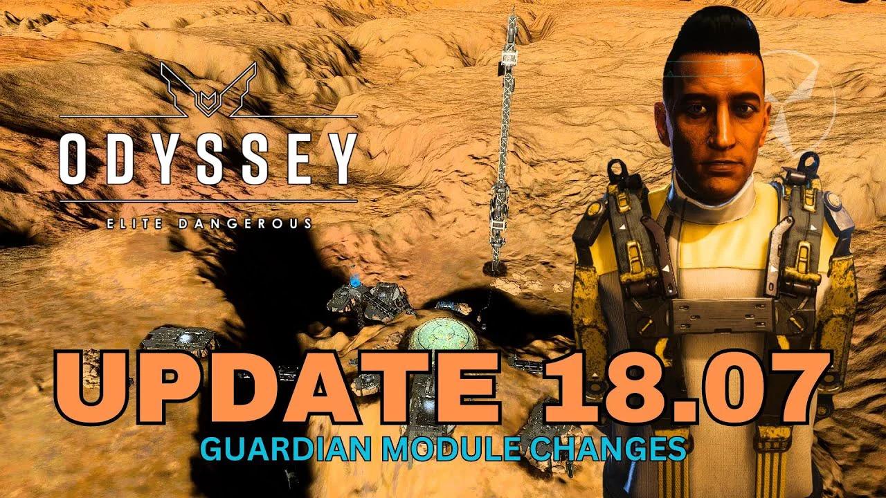 Elite Dangerous Guardian weapon changes in Update 18.07