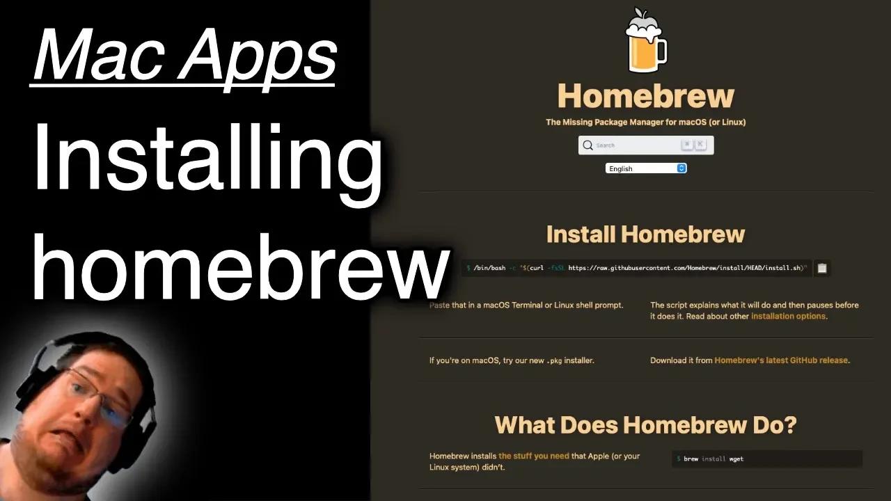 Mac Apps - let's install homebrew