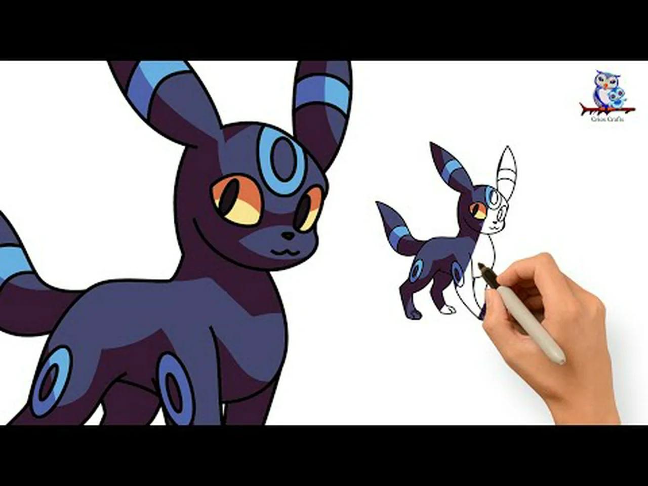 How To Draw Pokémon Umbreon - Tutorial