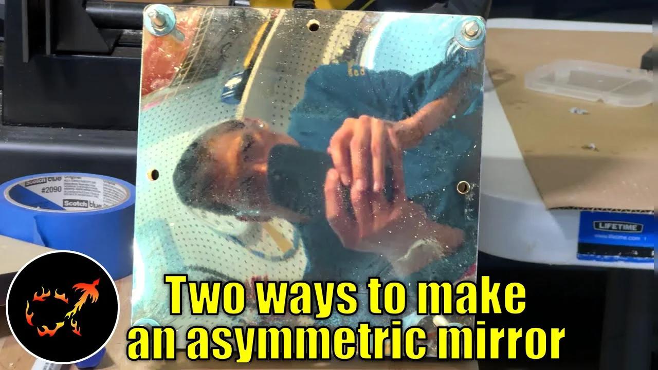 Making a mirror that flips you sideways (3D printed mirror vs acrylic ...