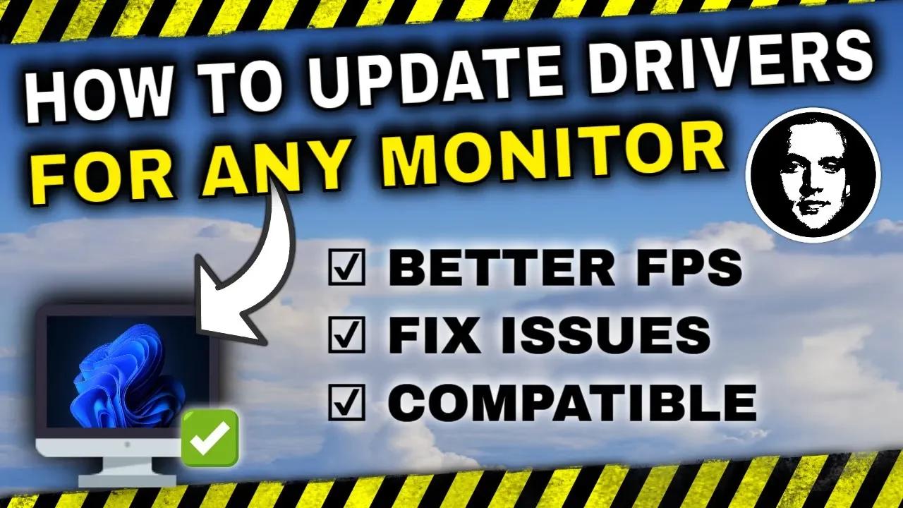 How to Update Drivers for Your Monitor, Screen or Gaming Display - Fix Monitor Driver Issues
