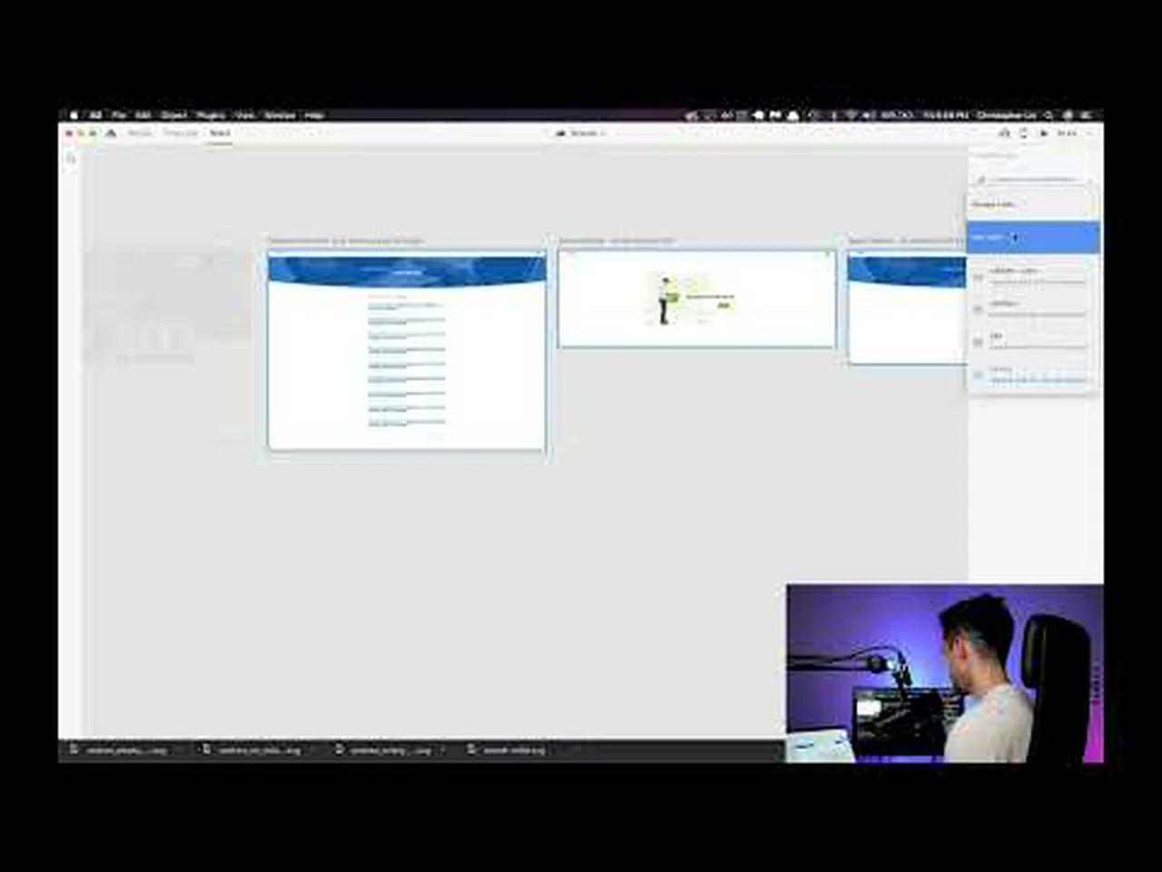 Mocking up features for a professional client website
