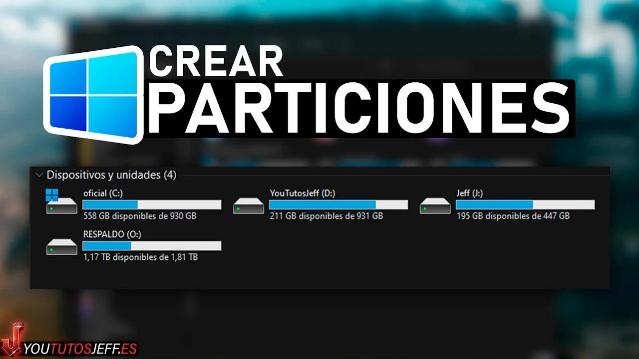 Crear PARTICIONES en Windows 11 🔵 Particiones de Disco Duro