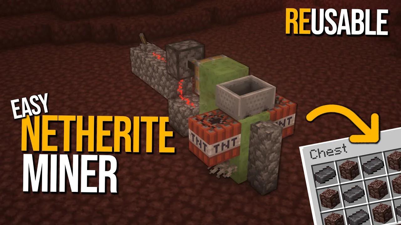 Minecraft - Easy Way to find NETHERITE! (Reusable, Java)