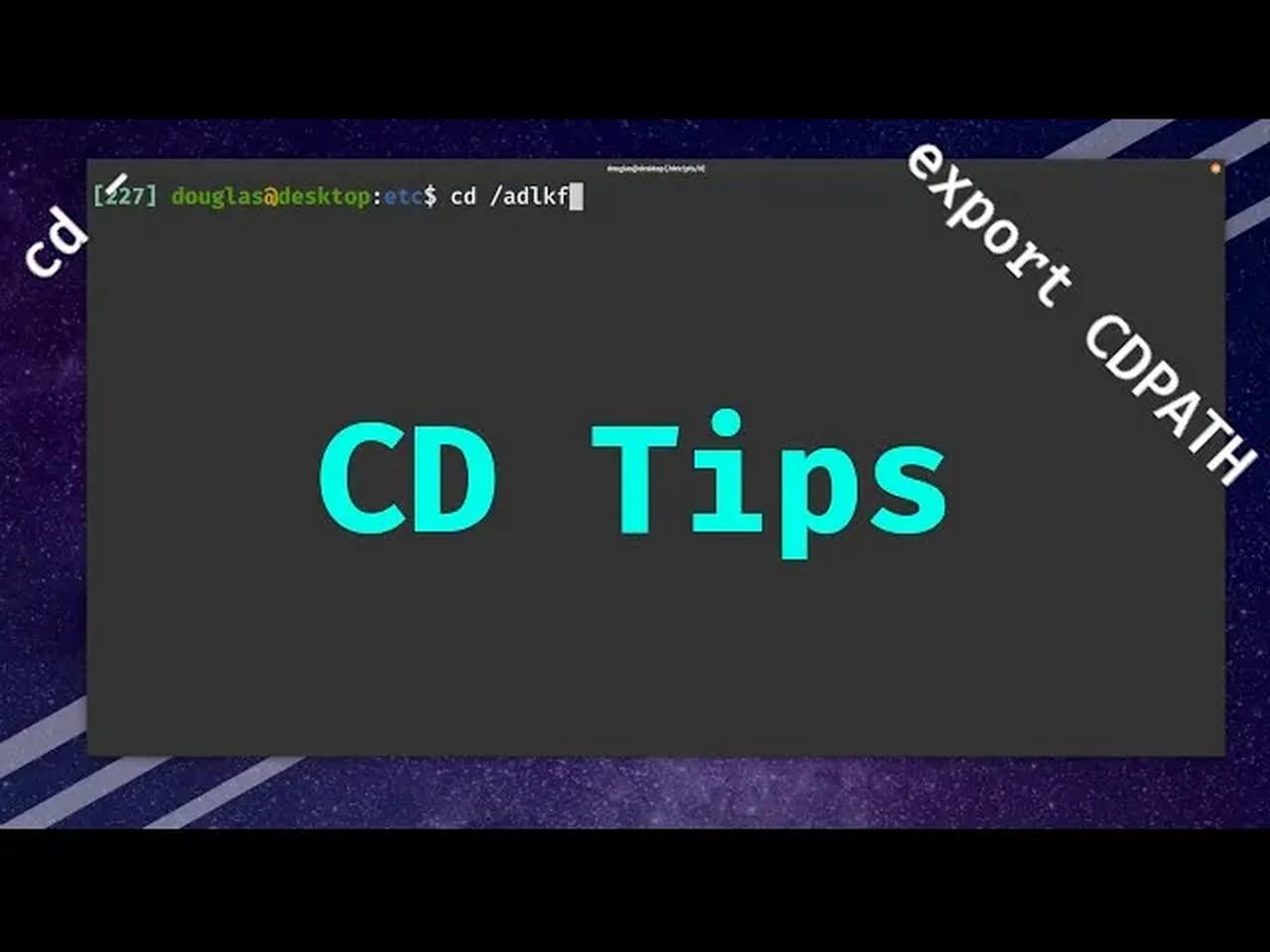Getting more out of the cd command