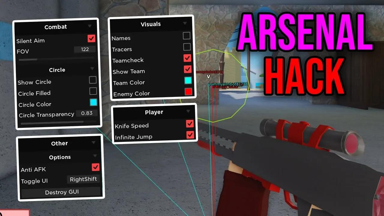 ROBLOX ARSENAL OP GUI HACK | HACKER SCRIPT WORKING