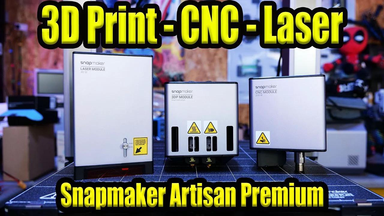 Snapmaker Artisan Premium - All In One 3D Printer CNC & Laser Review ...