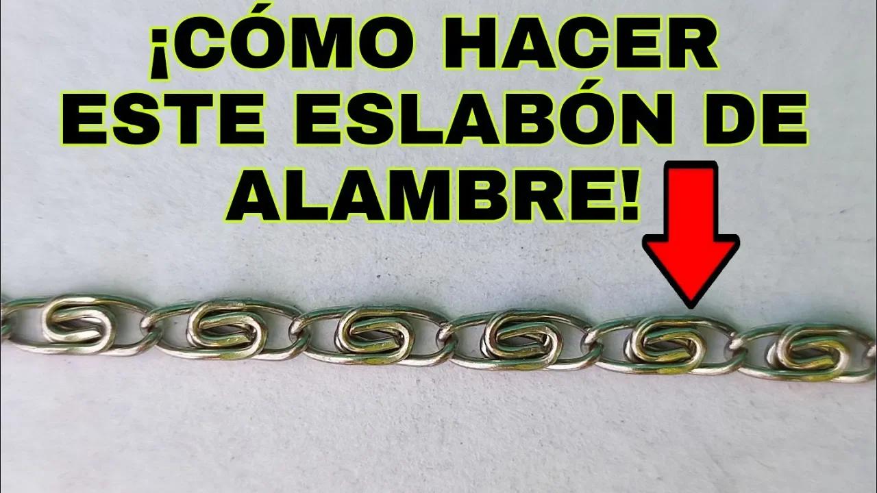 así se HACE el ESLABON doble que viene en las bolsas| cadena con ...