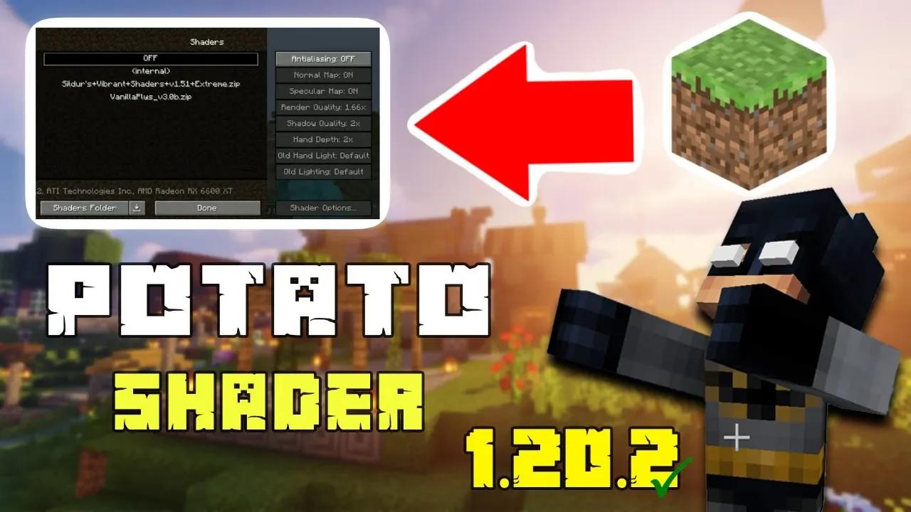 How To Download & Install Potato Shader for Minecraft 1.20.4